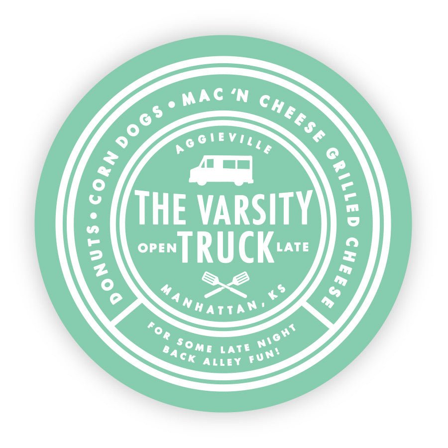 Rep your favorite late night eat spot with this sticker – Varsity Donuts